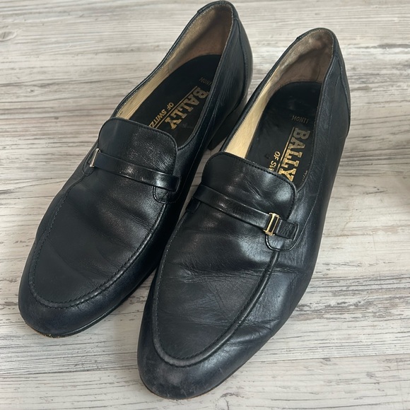 Bally | Shoes | Vintage Bally Of Switzerland Black Calf Leather Monti ...